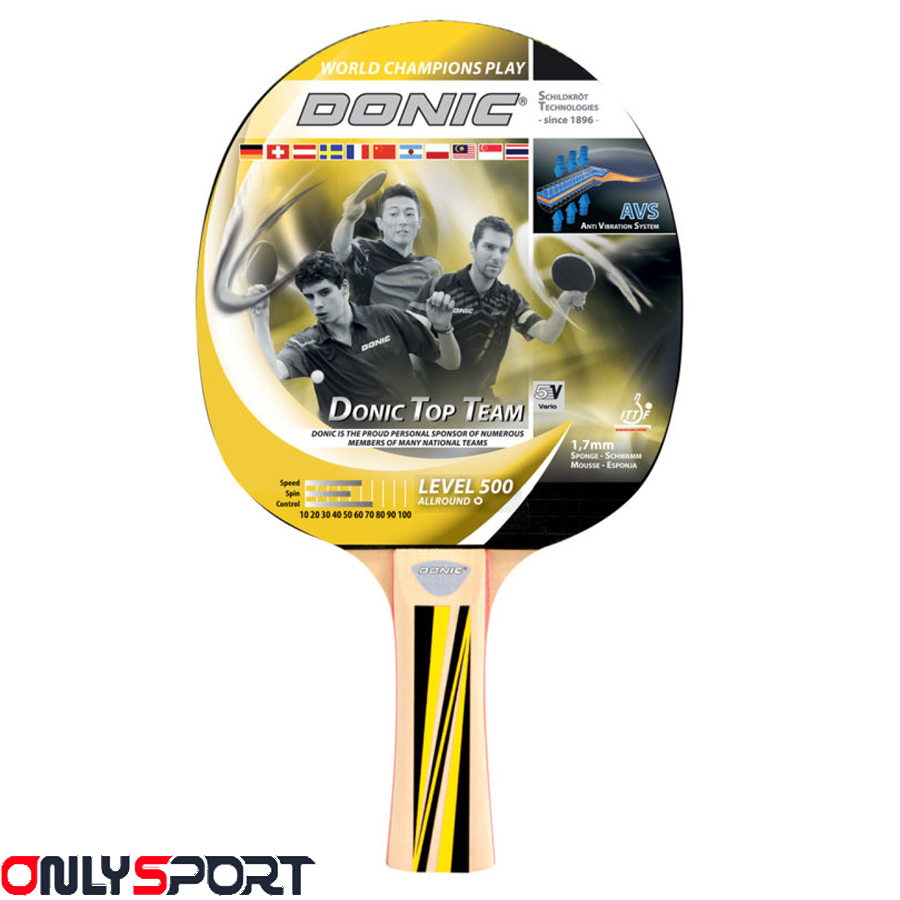راکت پینگ پنگ دونیک Donic Top Team Level 500 (اقساط) – اونلی اسپرت ...